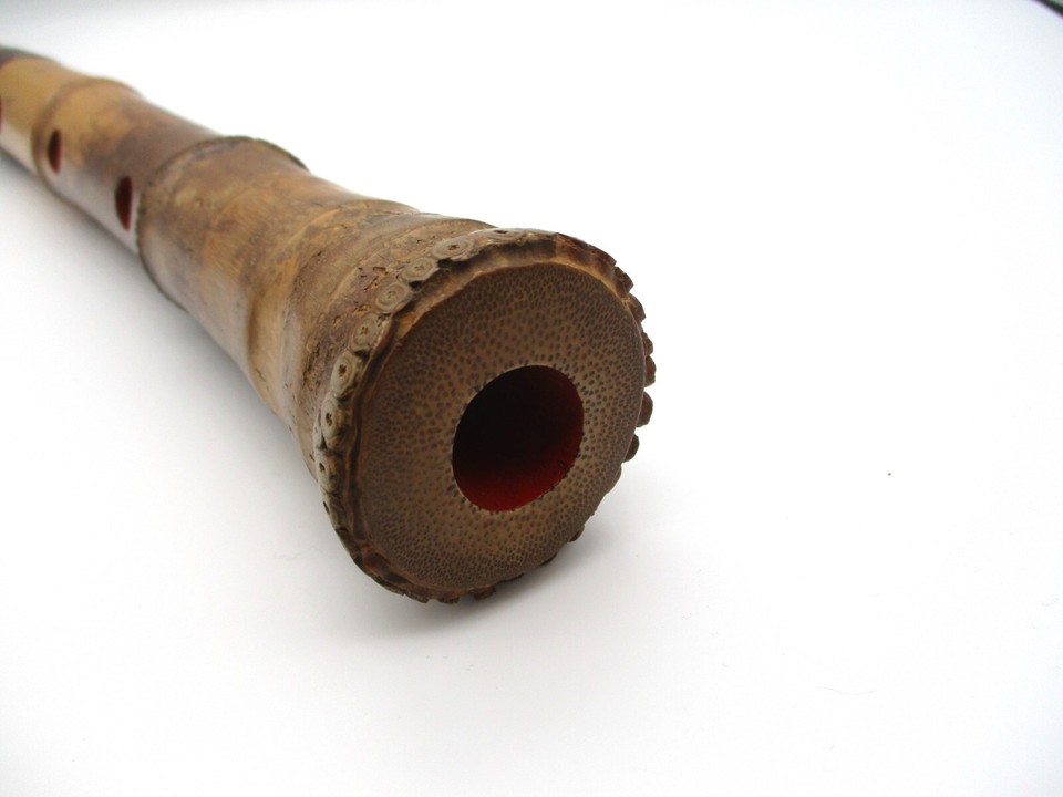 shakuhachi bamboo flute Japanese Flute Instrument Traditional Vintage ...