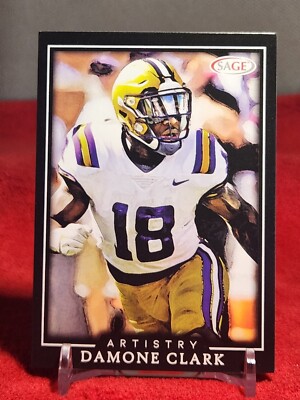 2022 SAGE Artistry - Black Border #10 Damone Clark - LSU Tigers | eBay