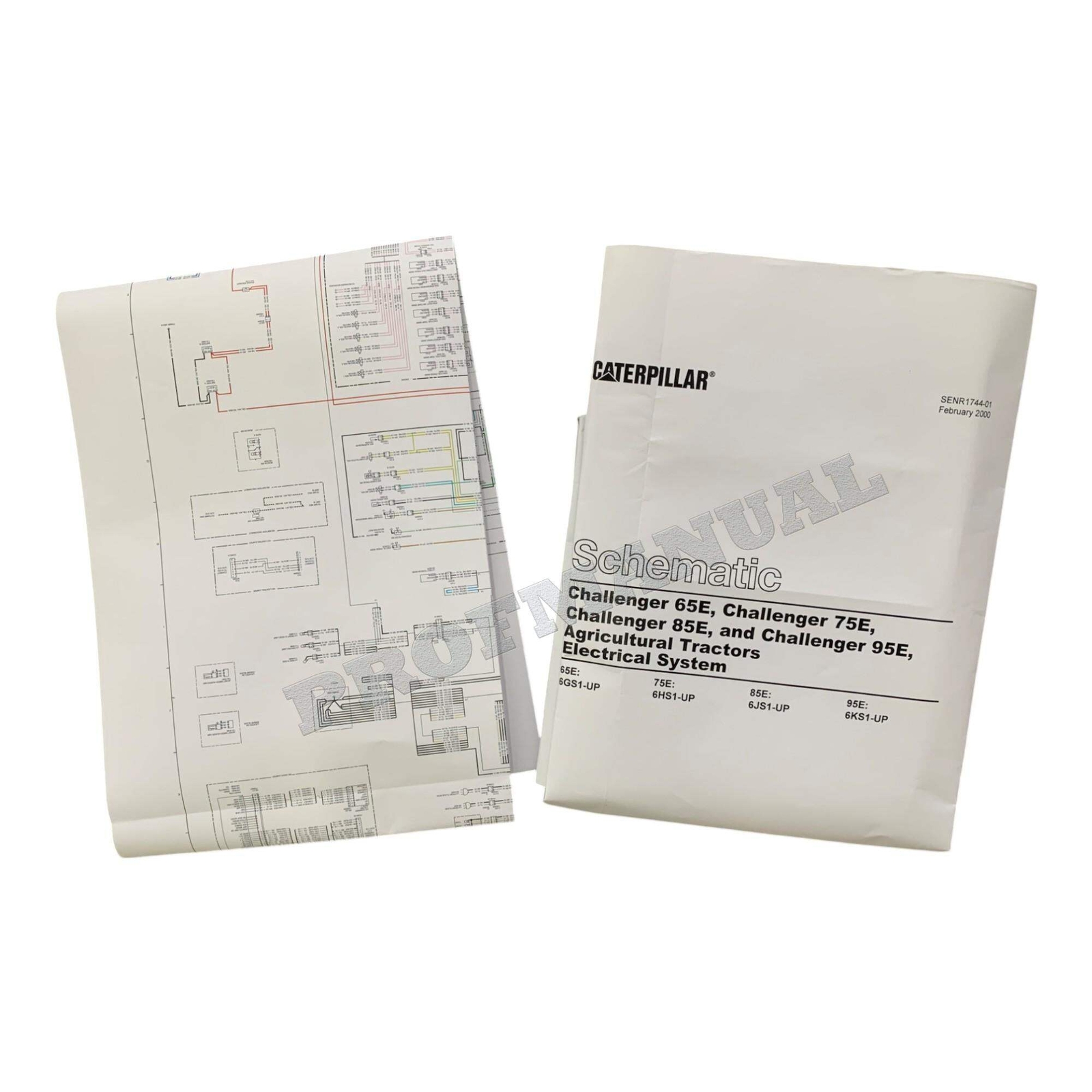 Caterpillar 65E 75E 85E 95E Tractor Electric System Schematic Service ...