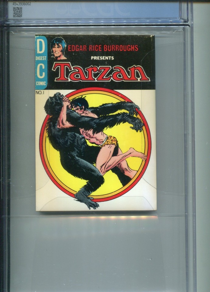 RARE 1972 TARZAN DIGEST #1 CGC 9.4 JOE KUBERT COVER RUSS MANNING ...