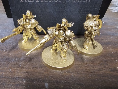 Legio Custodes Aquilon Terminators with Infernus Firepikes Squad #1 | eBay