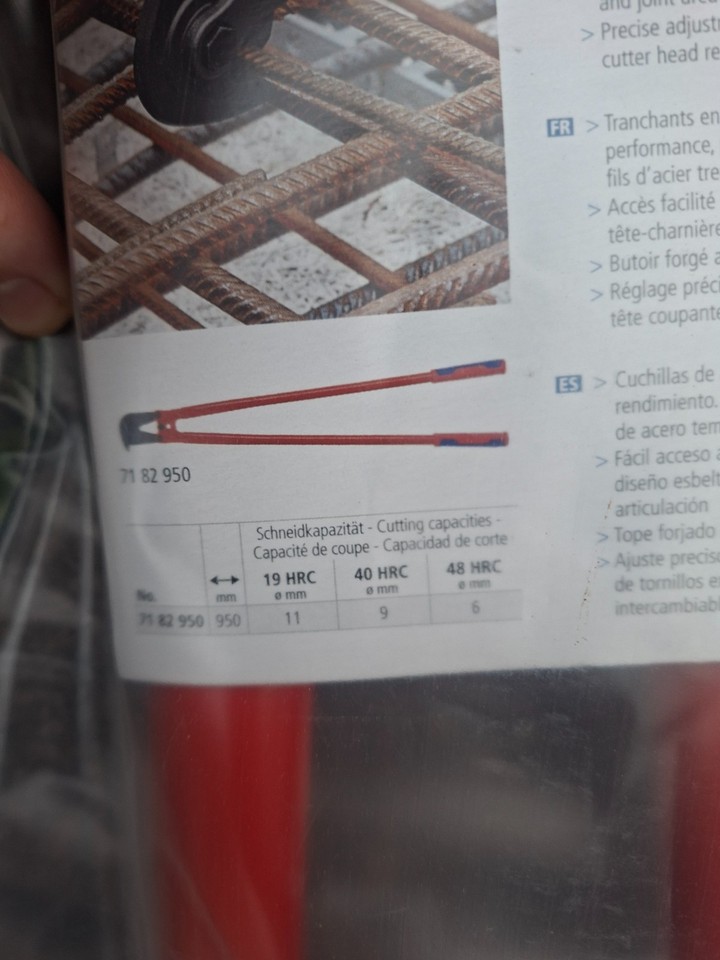 KNIPEX CONCRETE WIRE MESH CUTTERS 950MM BOLT CROPPERS 7182950 | eBay UK