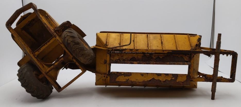 Doepke Model Toy Pressed Steel Wooldridge Bottom Dump Earth Hauler | eBay