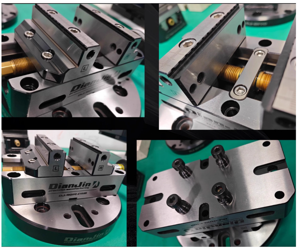 Four and five axis fixture self-centering vise concentric vise CNC ...