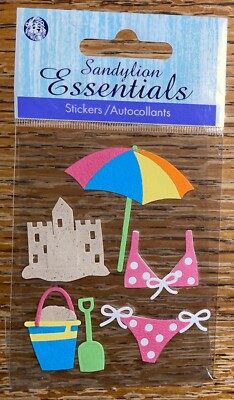Sandylion Essentials BEACH UMBRELLA Sand Castle Bucket Shovel Bikini ...