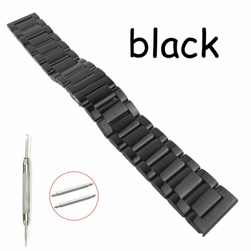 16 18 20 21 22mm 23 24 26mm Glossy Matte Stainless Steel Watch Band ...