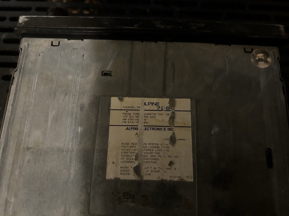 Alpine Model 7284 Tape Deck | eBay