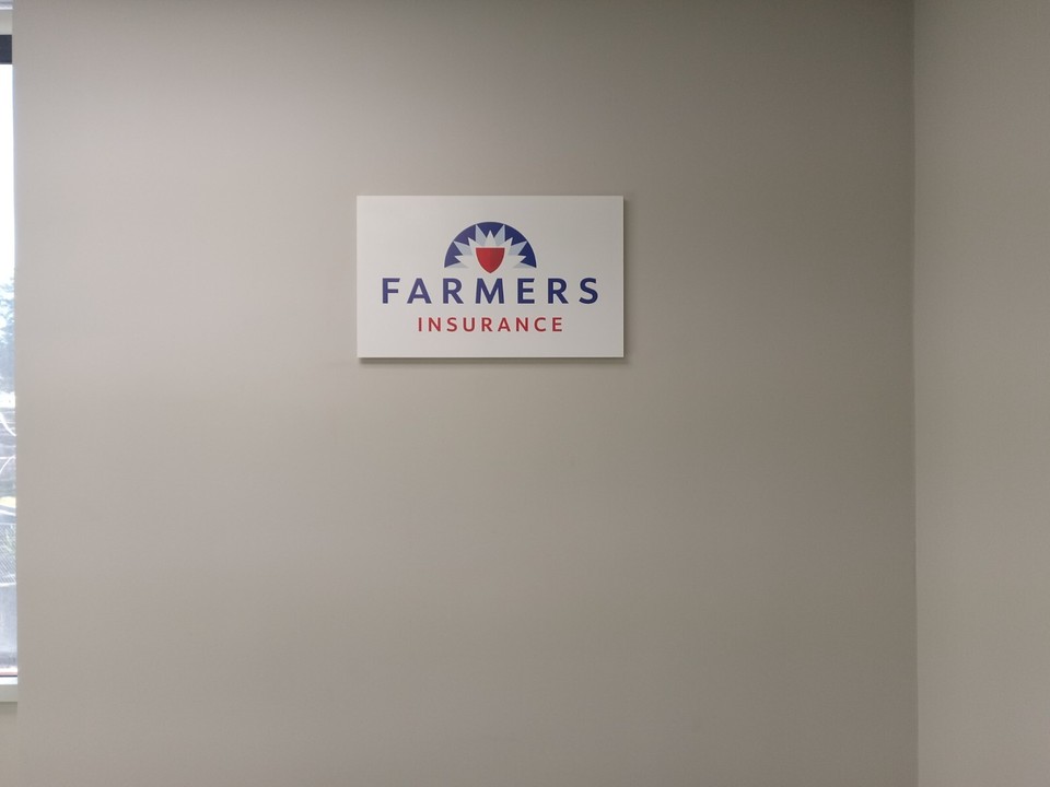 Farmers Insurance Interior Acrylic Logo Wall Sign Plaque Approx 15" H x ...