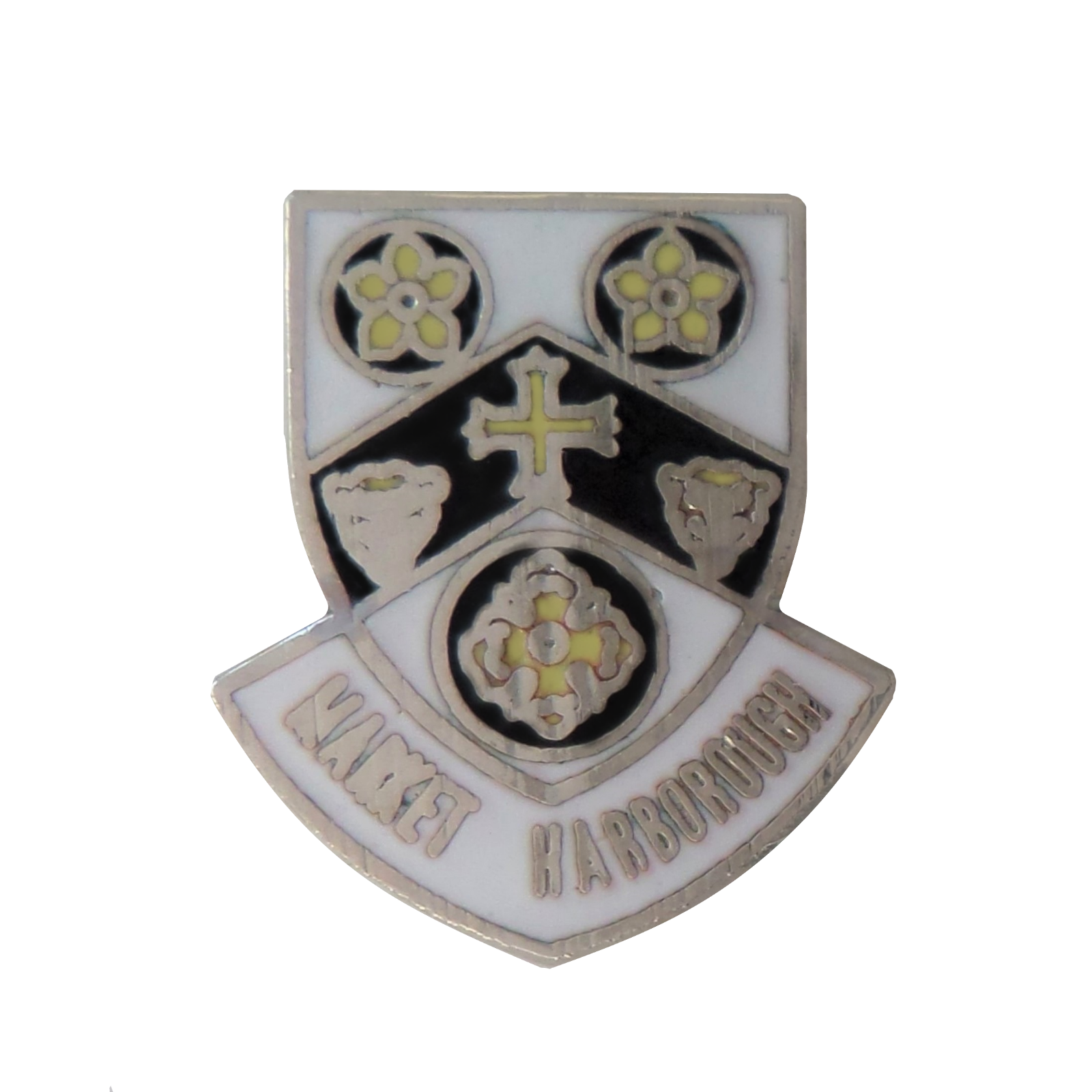 Market Harborough Town Crest Pin Badge | eBay
