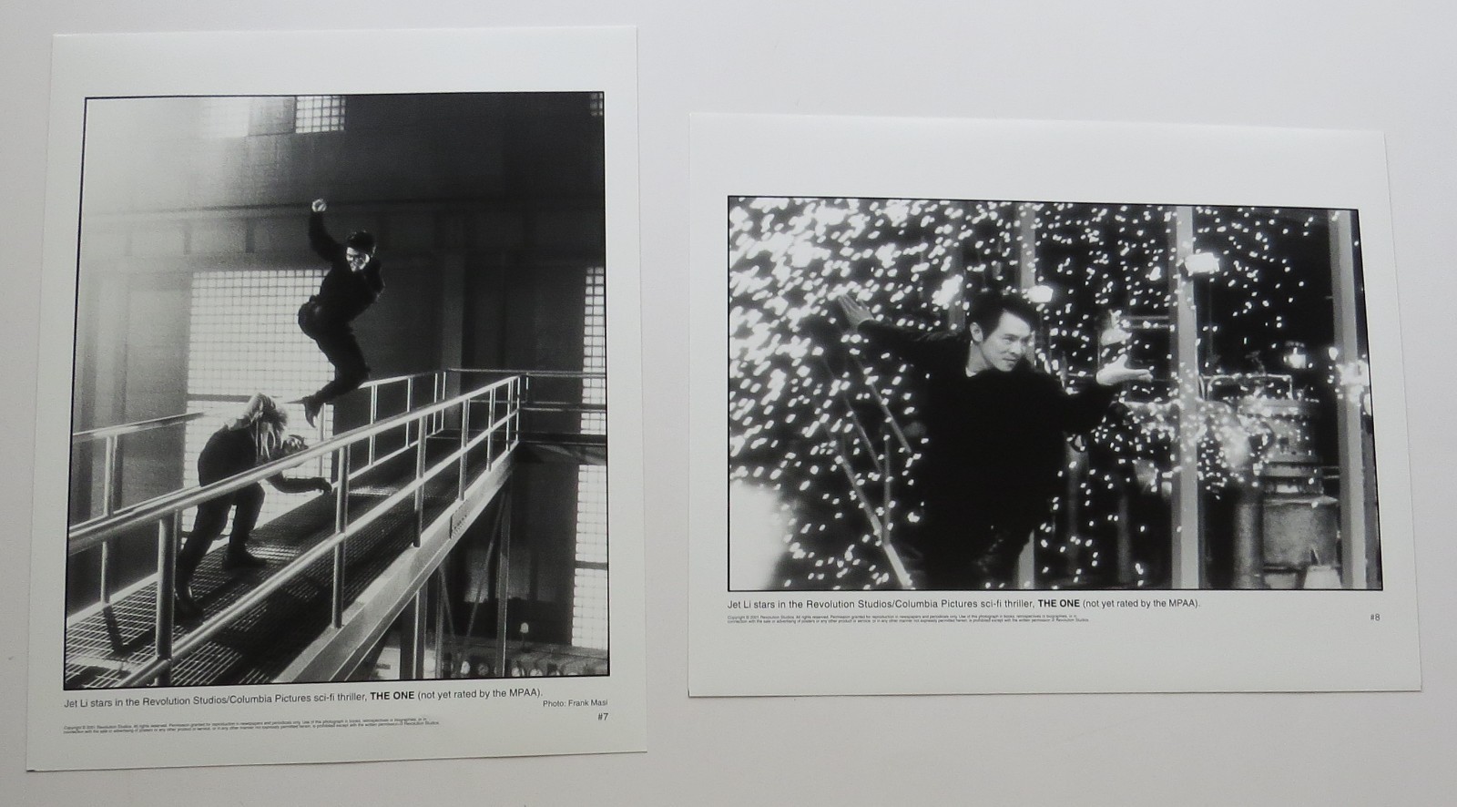 B&W PHOTO 8x10 Still THE ONE Jet LI Martial Arts SCI-FI Movie PRESS ...