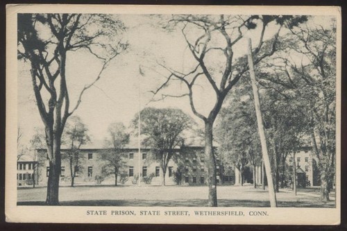 Postcard WETHERSFIELD,Connecticut/CT STATE PRISON view 1920's? | eBay
