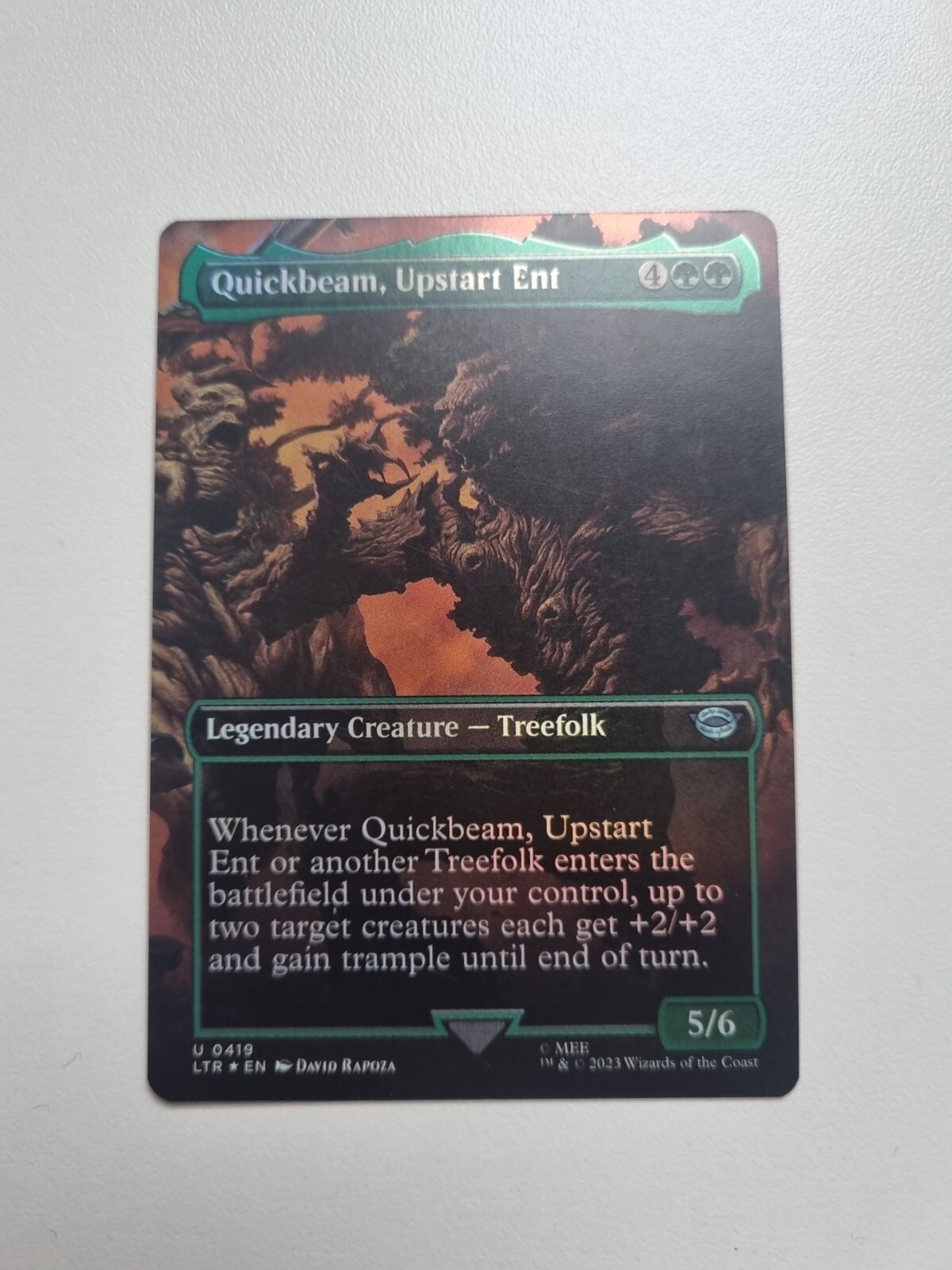 MTG Quickbeam, Upstart Ent The Lord of the Rings: Tales of Middle-earth 0419 Regular Uncommon ...
