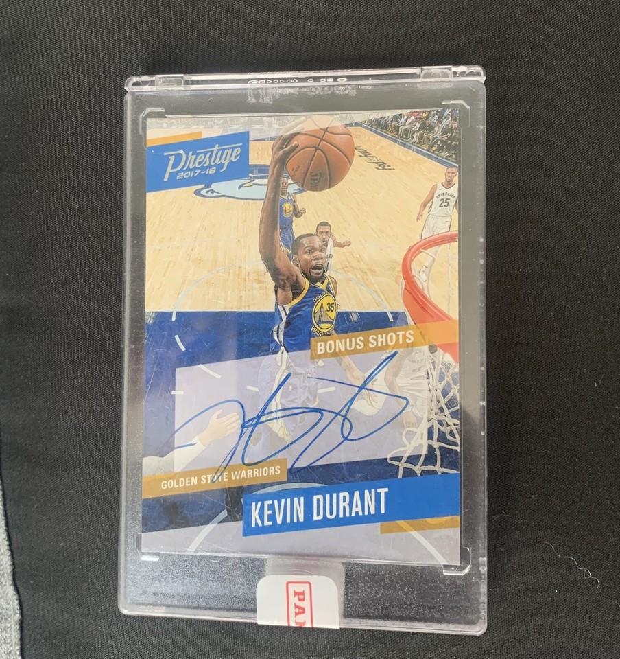 2017-18 Prestige Bonus Shots Kevin Durant Signature Card*Never Opened ...