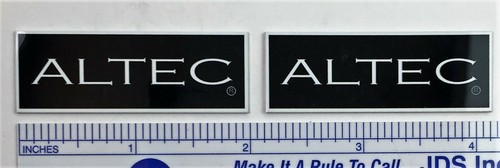 Altec Speaker Grill Badge Logo Emblem 846 886 PAIR Custom Made WHITE ...