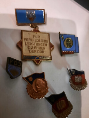 6 - DDR Kult FDJ Abzeichen Orden Medaille Auszeichnung Anstecknadel ...