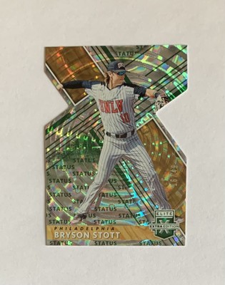 2019 Panini Elite Extra Edition /49 Status Emerald Bryson Stott #14 Die ...