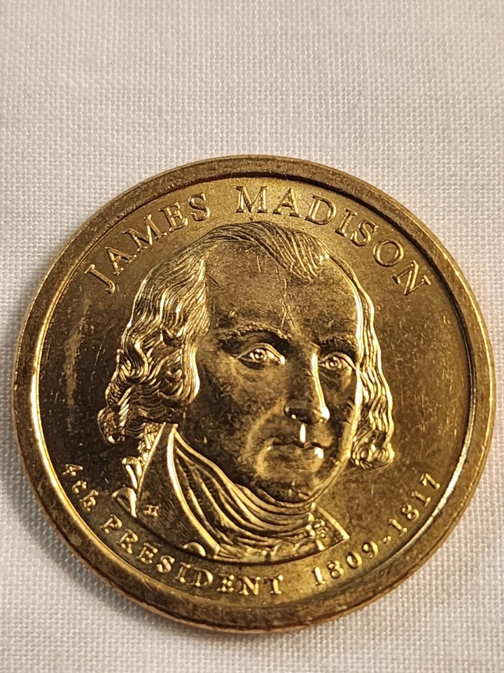 2007 P James Madison - United States One Dollar Coin 1809 - 1817 ...