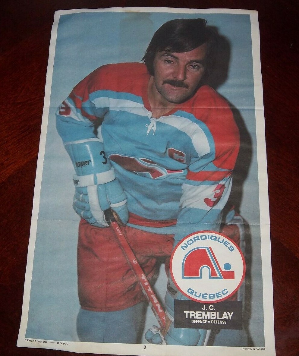 WHA 73-74 opc posters J.C. Tremblay # 2 of 20 set # 1 | eBay