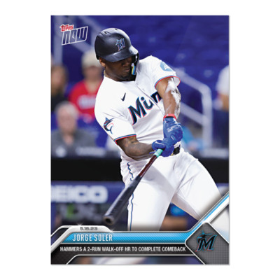 Jorge Soler 2 Run Walk-Off - 2023 MLB TOPPS NOW Card 299 | eBay