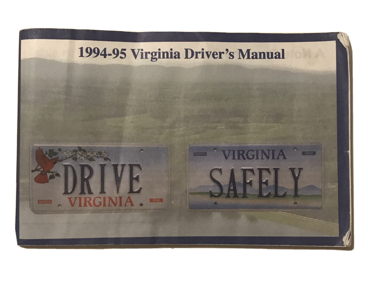 1994-95 Virginia Driver’s Manual Commonwealth Of Virginia Cmr Richard D ...