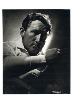 Spencer Tracy 1937 Portrait Ted Allan Photographer 1984 Postcard | eBay