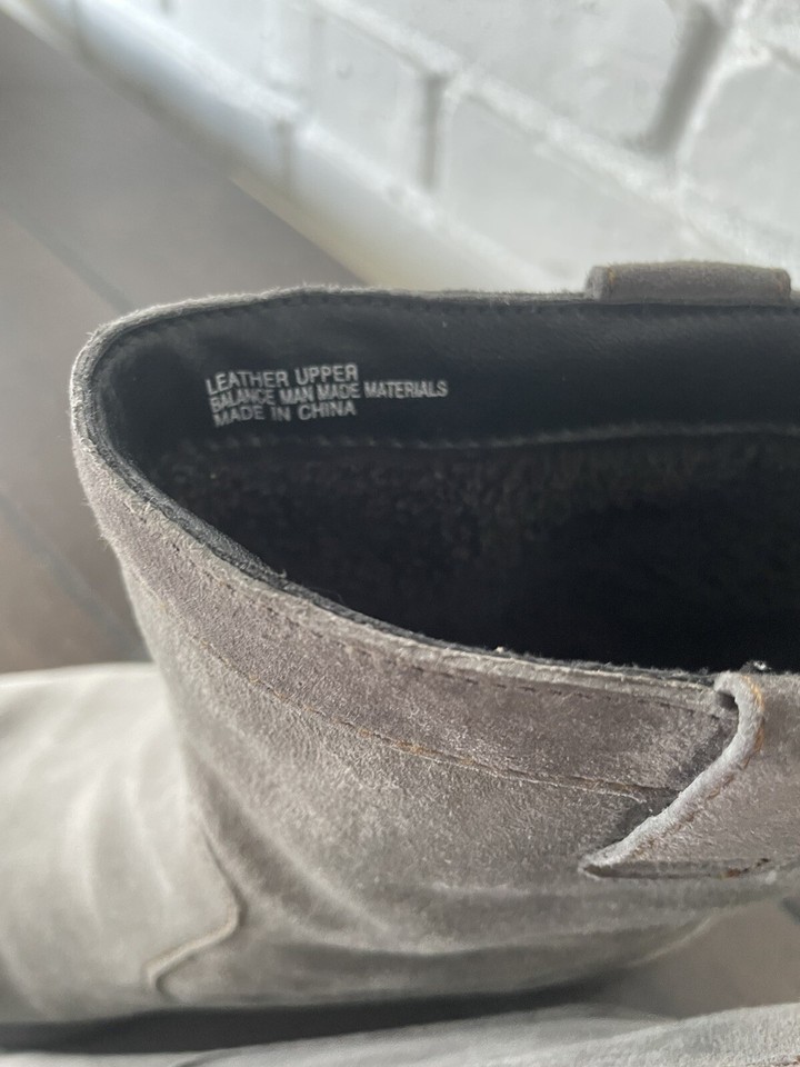 Boc Born Concepts Gray Women Boots Ankle Suede Pull On Cuban Boots Sz 8 ...