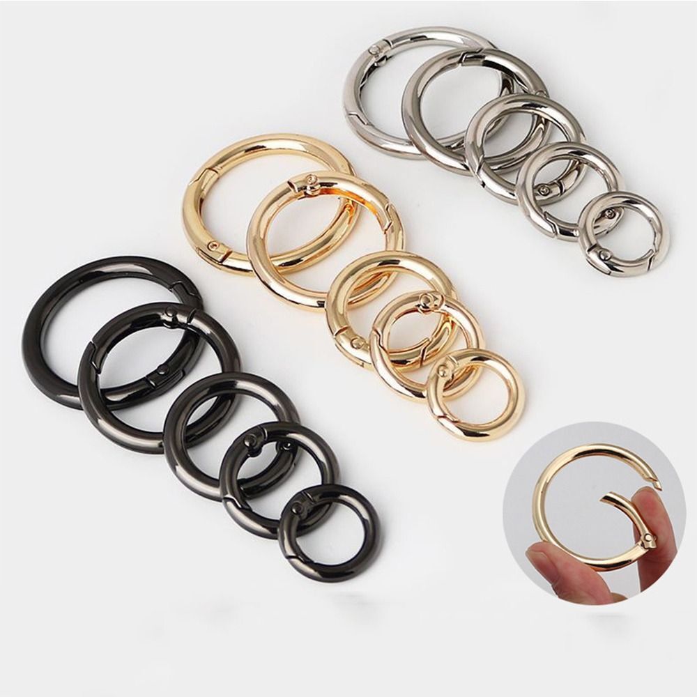 Zinc Alloy Plated Gate Buckle Round Trigger Snap Buckles Clip Bag ...