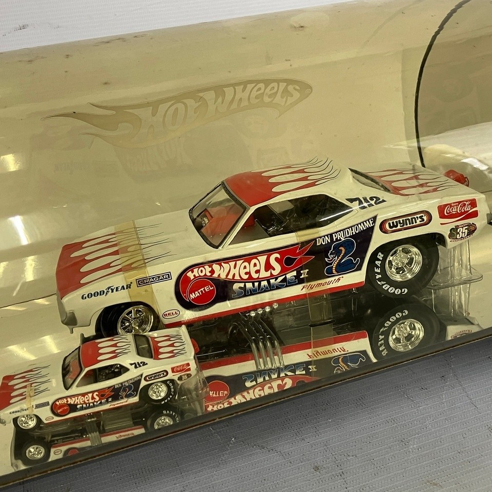 Hot Wheels 35th Anniversary The Snake & The Mongoose Set Model in Tube ...