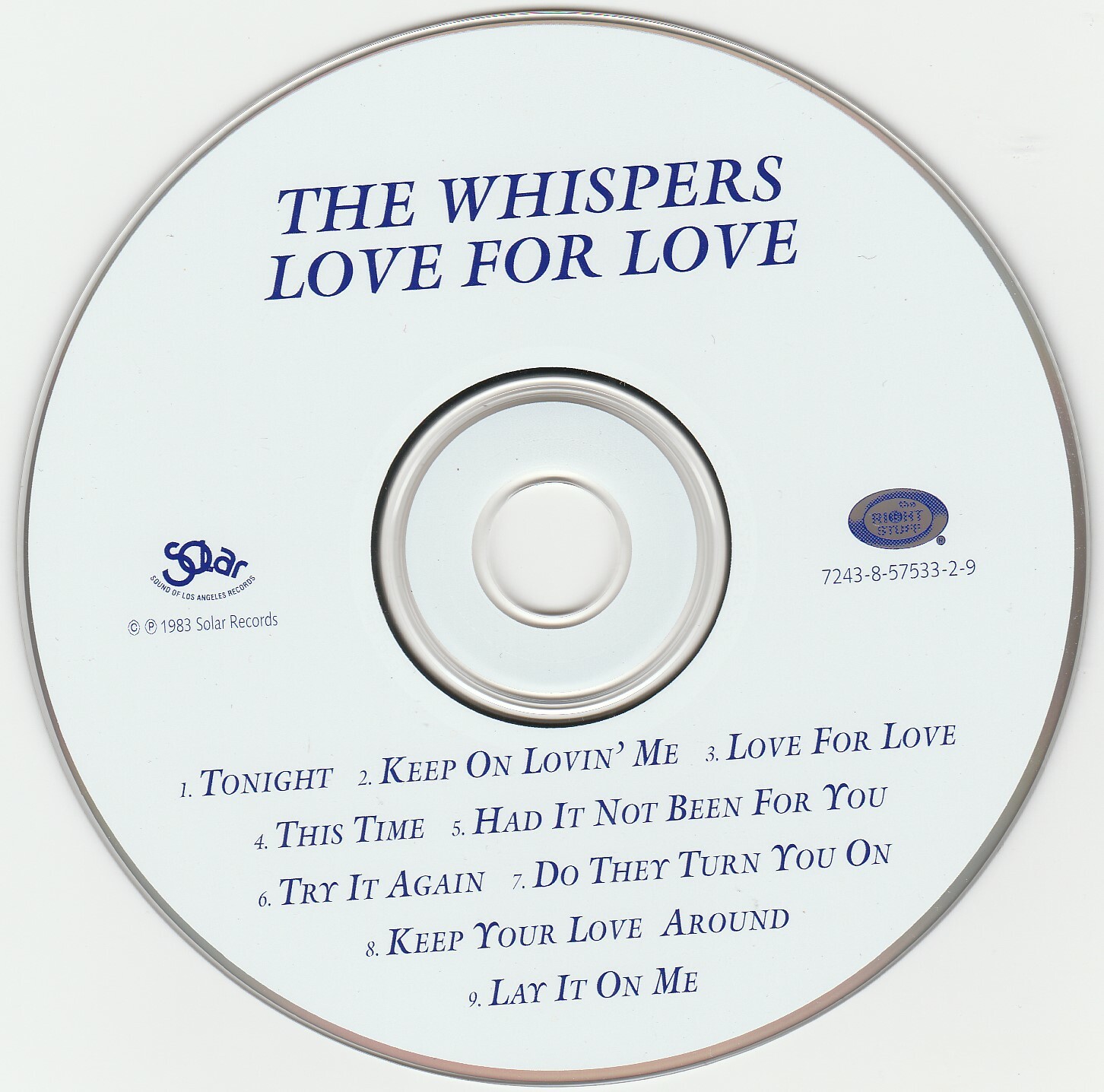 Love for Love by The Whispers (CD, Jan-1998, The Right Stuff) for sale ...