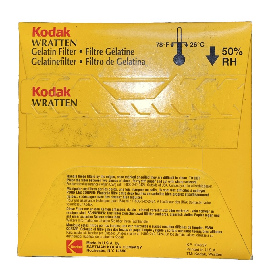 Kodak Written Gelatin Filter CC 10 M CAT 149 6652 75 mmx75mm ...
