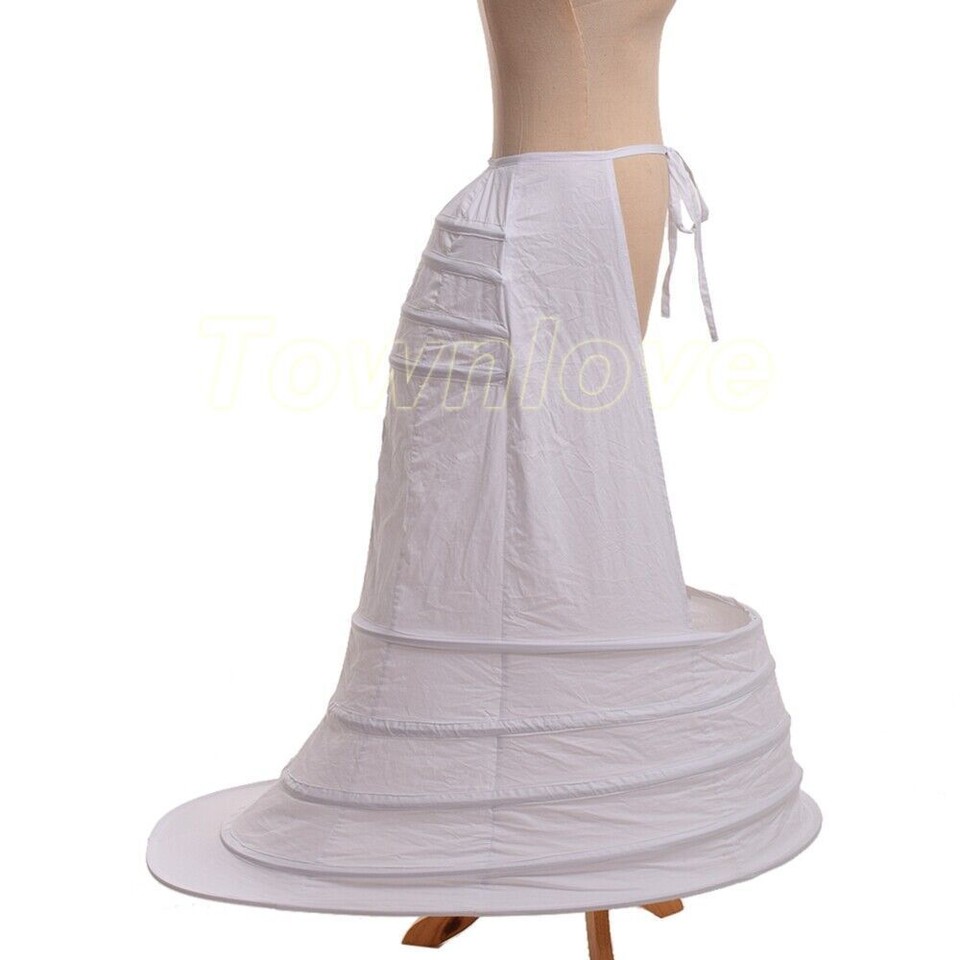 Women Vintage Hoop Cage Bustle Skirt Crinoline Pannier Petticoat ...
