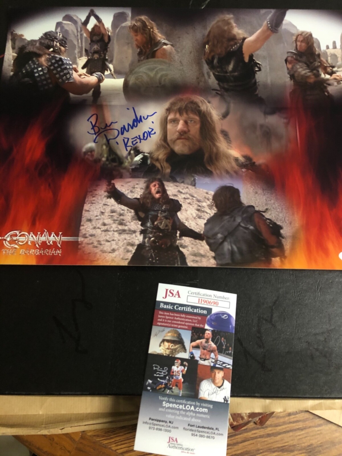 Autographed Ben Davidson 11x14 photo Conan the Barbarian JSA certified ...