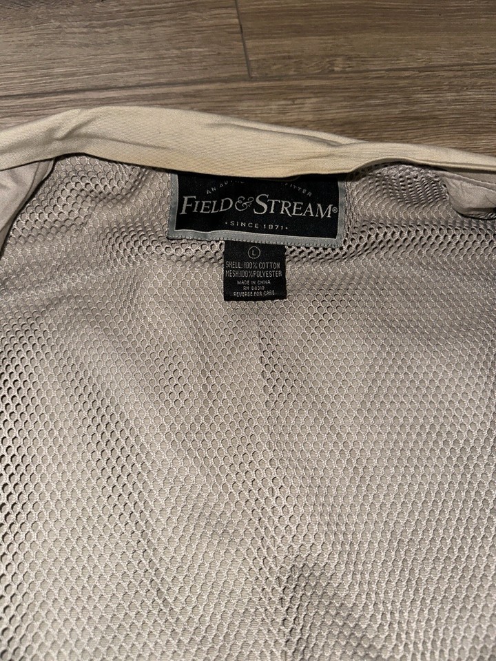 Field and Stream Vest Mens Large Hunting Fishing Shooting! New W/O Tags ...