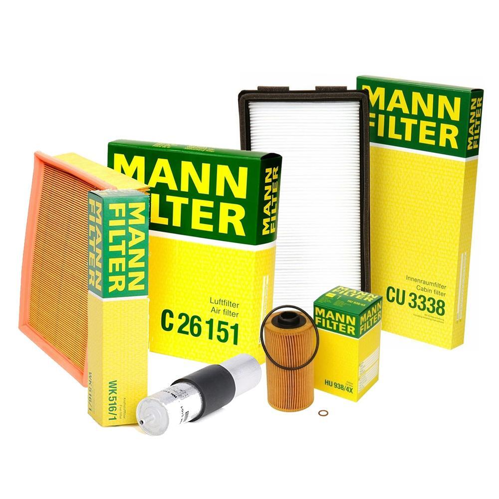 Mann Oil Air Paper Cabin Fuel Filter Service Kit For BMW E34 530i 3.0 ...
