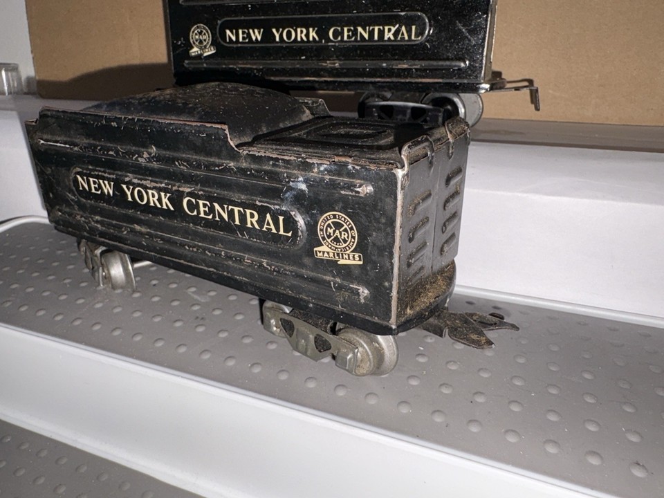 Marx 2 Scale Wedge Coal Tenders Train Freight Cars. Tilt Couplers ...