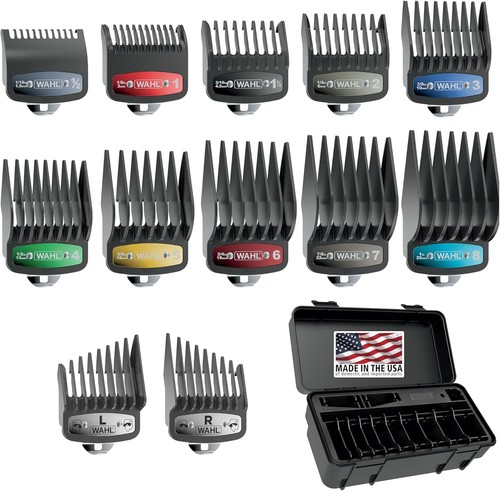 Secure-snap guide comb set w/ clips & caddy, 12 guards (1/16”-1 ...