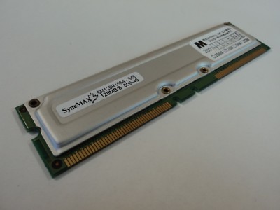 SyncMax RAM Memory Module 128MB PC800-45 RDRAM 184-Pin RAMBUS ...