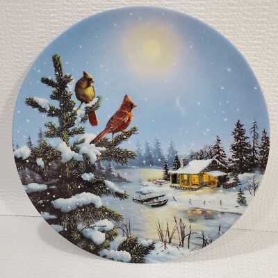 Pair of Cardinals Moonlight Retreat Wings of Winter Collection ...