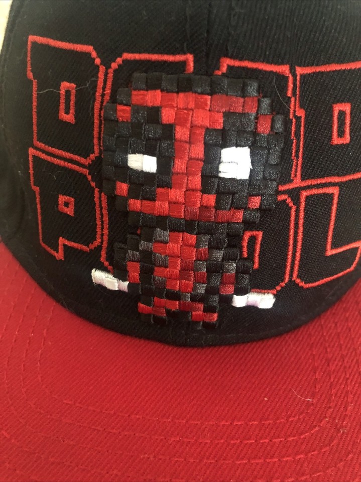 DEADPOOL MARVEL Black & Red Adjustable Snapback Hat Chimichangas Wool ...