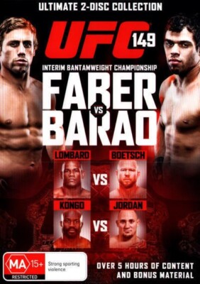 UFC: 149 Faber vs Barao (2012 DVD 2 Discs set)-- | eBay