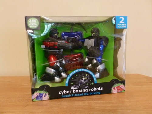 Cyber Boxing Robots Remote Control Cordless Head 2 Head RC Boxing ...