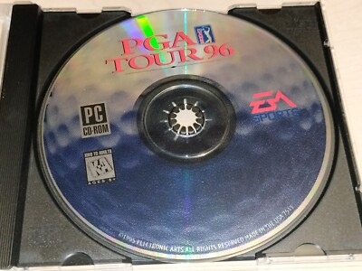 PGA TOUR 96 PC CD-ROM Golf Game 1995 Vintage PC Computer Game MINT Disc ...