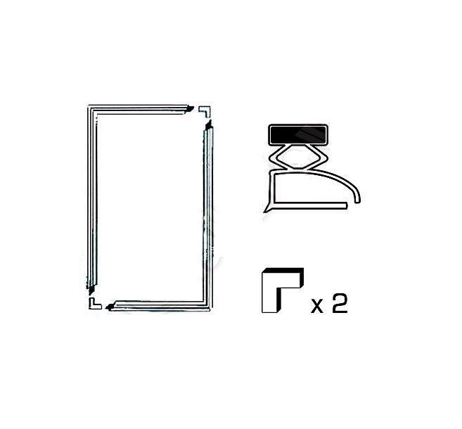 Universal Refrigerator Door Gasket 1300x700mm, Mounting with Screws | eBay