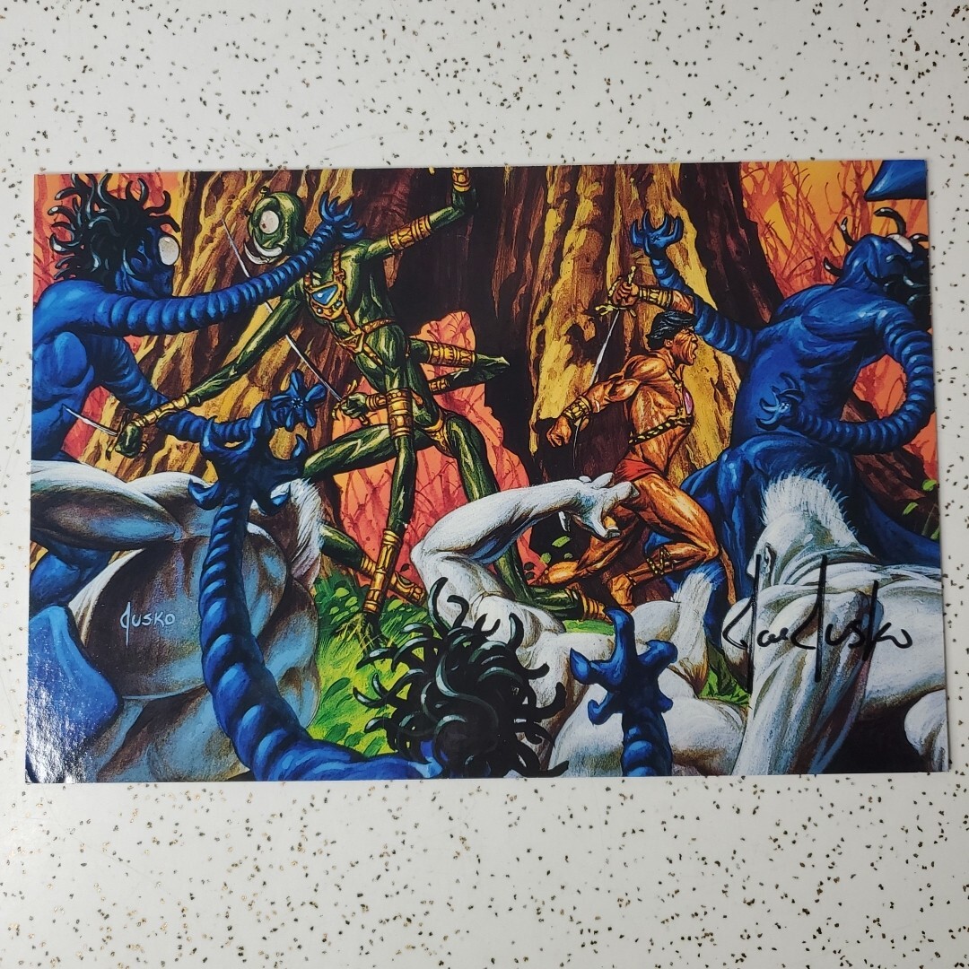 Joe Jusko Signed Colossal Card #98 John Carter Series II 1996 - 6 3/4 X ...