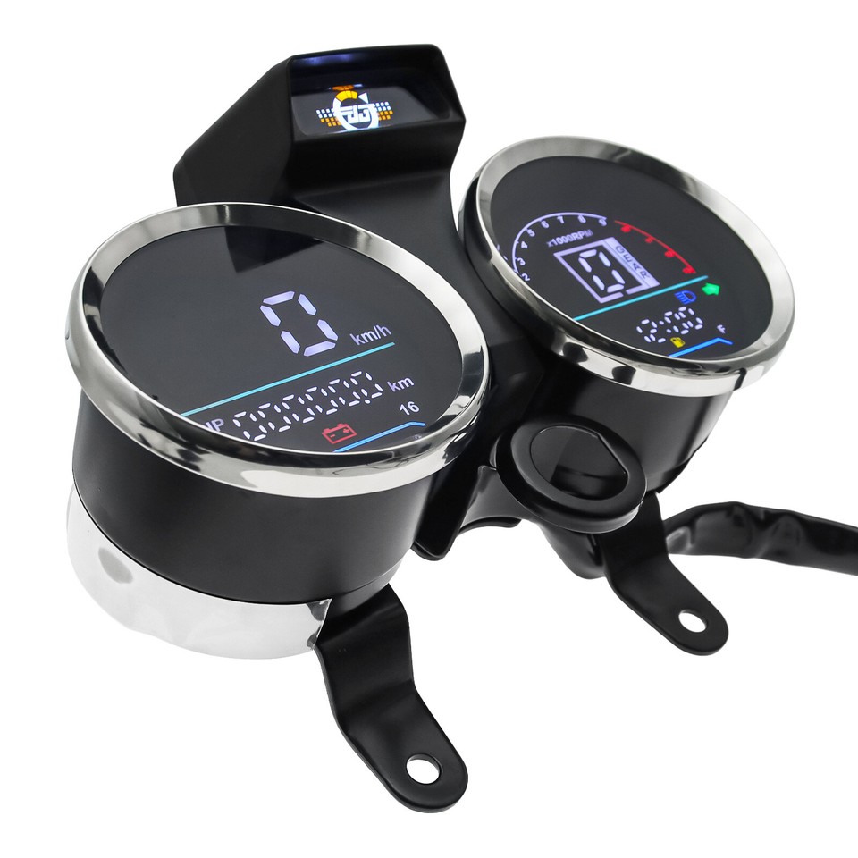 Suzuki GN 125 Digital Speed Tachometer Motorcycle Meter Assembly ...