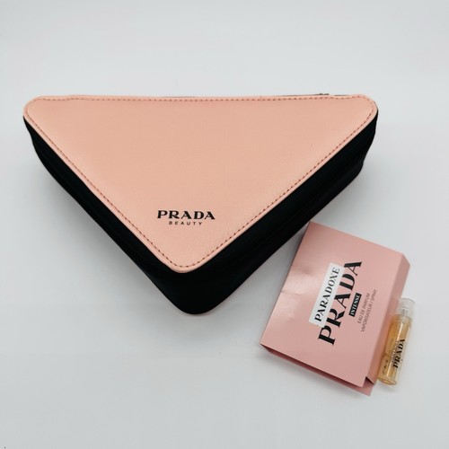 Prada Beauty Triangle Pouch/Makeup Case With Dust Bag & Paradoxe ...