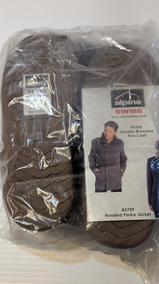 Alpine Swiss Sabine Womens Suede Shearling Moccasin Slippers Slip On ...