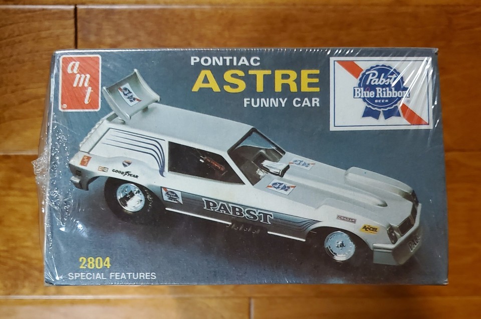 Rare AMT Pabst Blue Ribbon Pontiac Astre Funny Car Model Kit 2804 | eBay