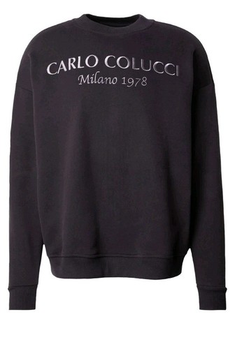 Carlo Colucci Oversize Sweatshirt 'Milano 1978' Schwarz Gr. L - NEU OVP ...
