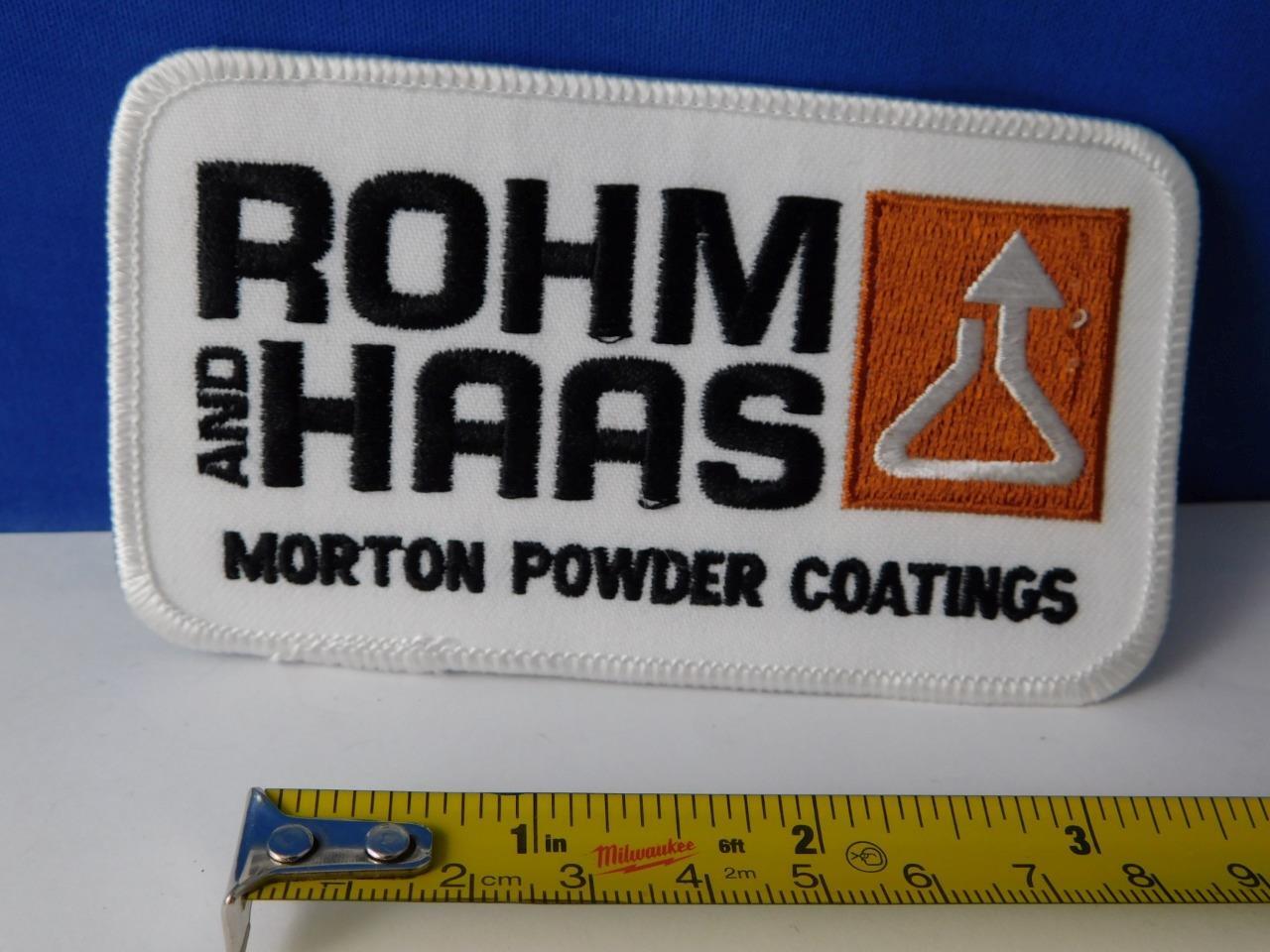 ROHM HAAS POWER COATINGS CHEMICAL VINTAGE PATCH HAT EMPLOYEE BADGE ...